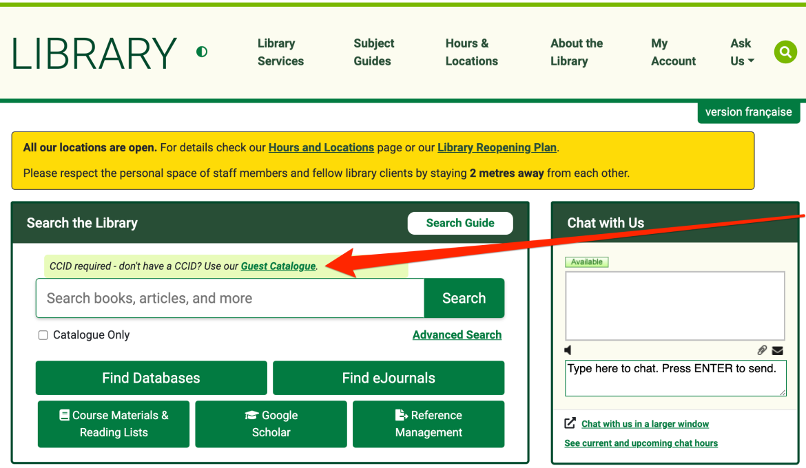 Be Our Guest | How to Search our U of A Library Catalogue — news ...