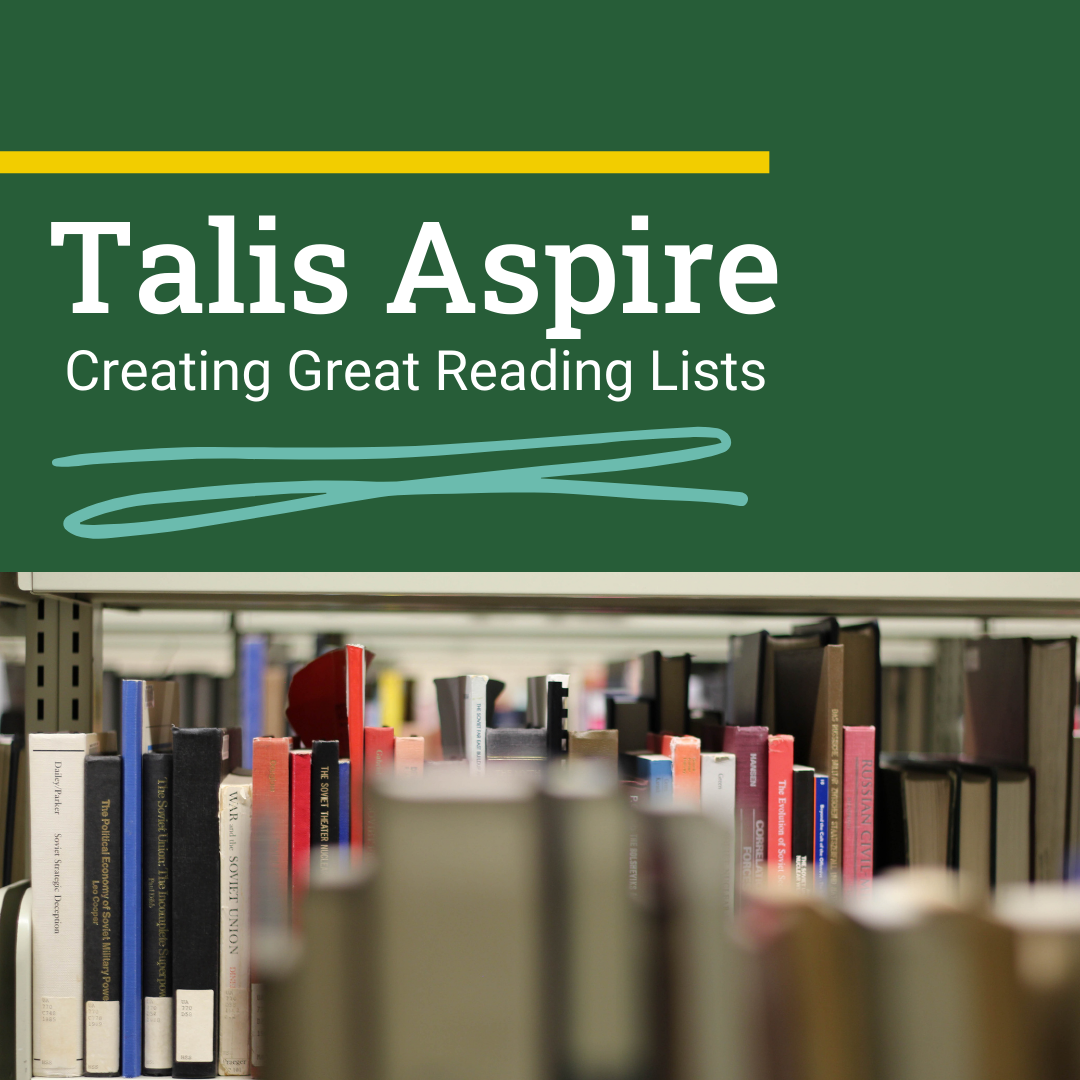 Talis Aspire: Aspire to Make Great Reading Lists — news.library.ualberta.ca