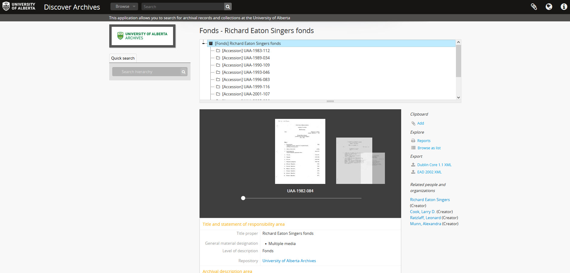 Searching the University of Alberta Archives: An Introduction — news ...