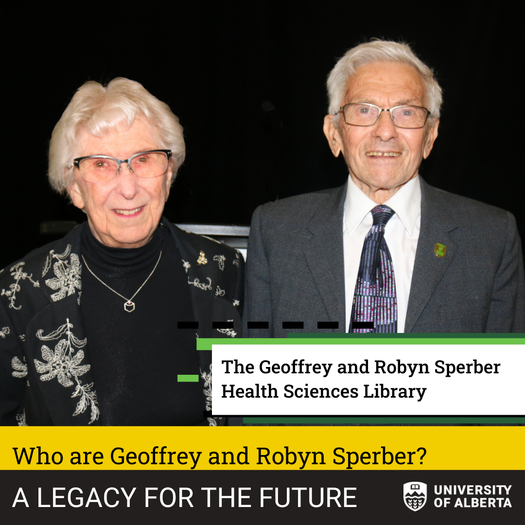 Who are Geoffrey and Robyn Sperber? — news.library.ualberta.ca