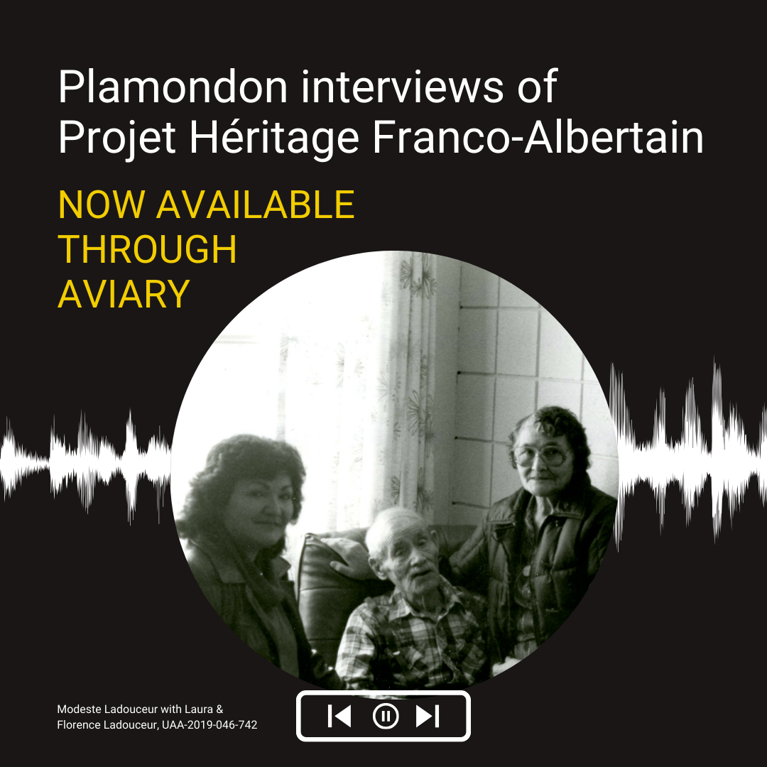 Plamondon interviews of Projet Héritage Franco-Albertain now available ...